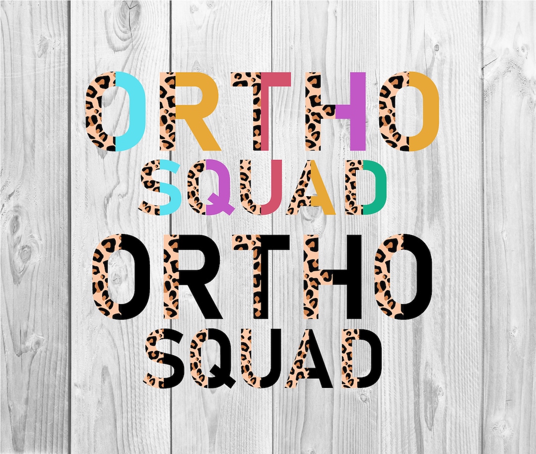 Ortho Squad Leopard Png Half Leopard Png Orthopedics T-shirt - Etsy