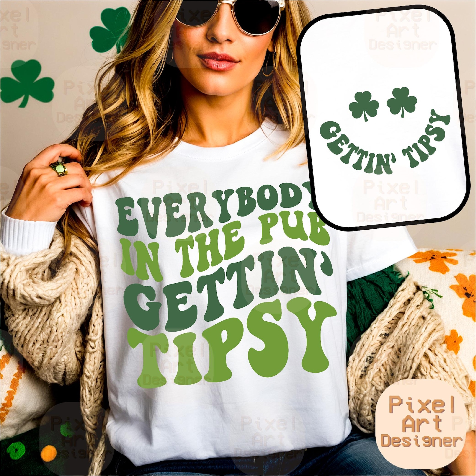 Everybody in the Pub Getting Tipsy Svg Png, St Patrick's Day Svg, Irish ...