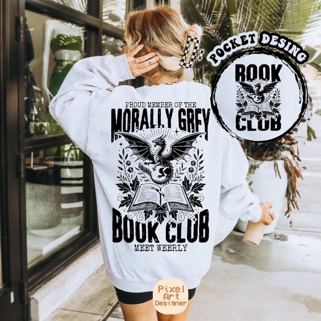 Morally Grey Book Club PNG SVG, Dark Romance Reader Svg, Funny Women ...