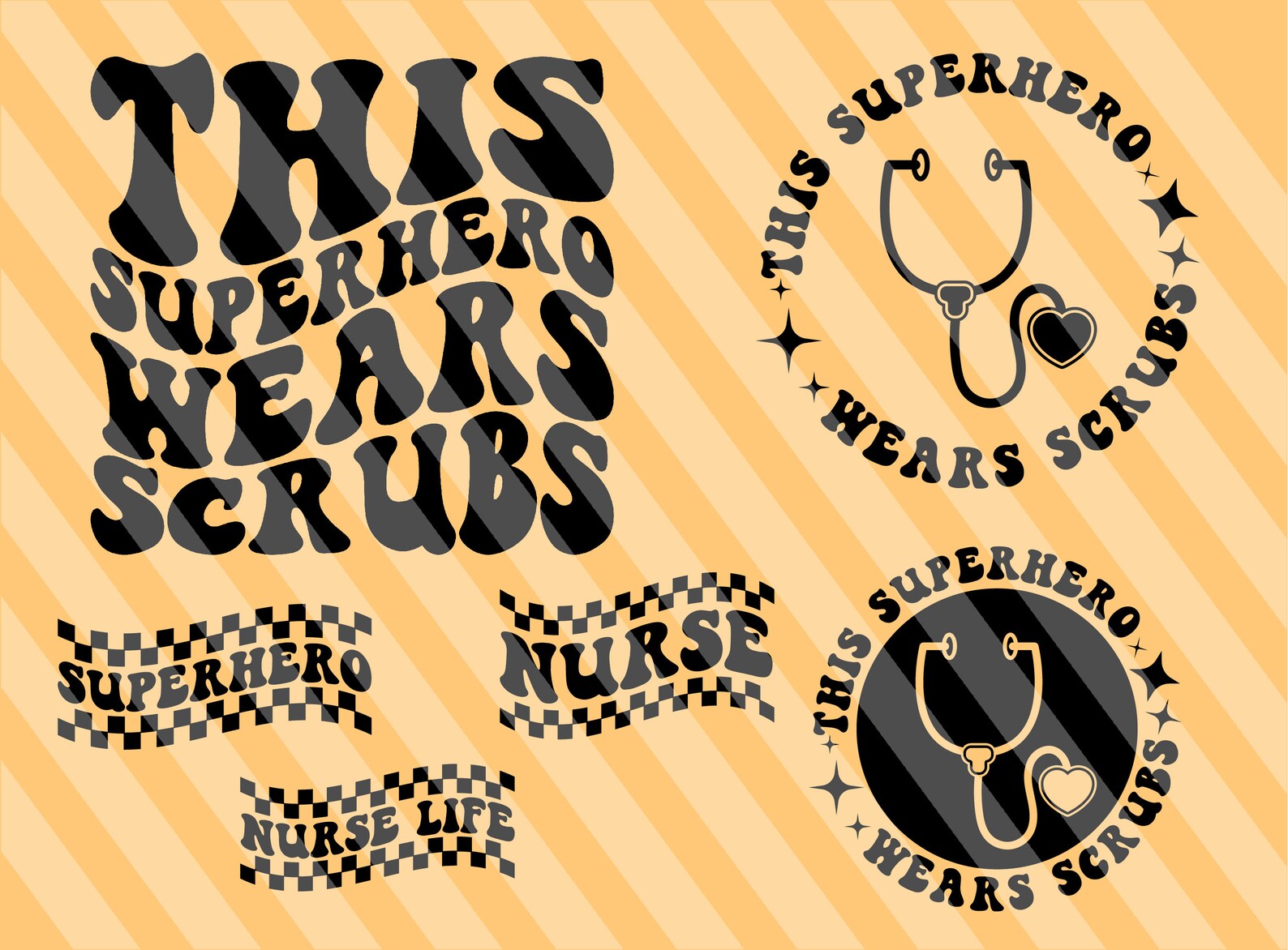 This Superhero Wears Scrubs Svg Nurse Vibes Svg Nurse Svg - Etsy