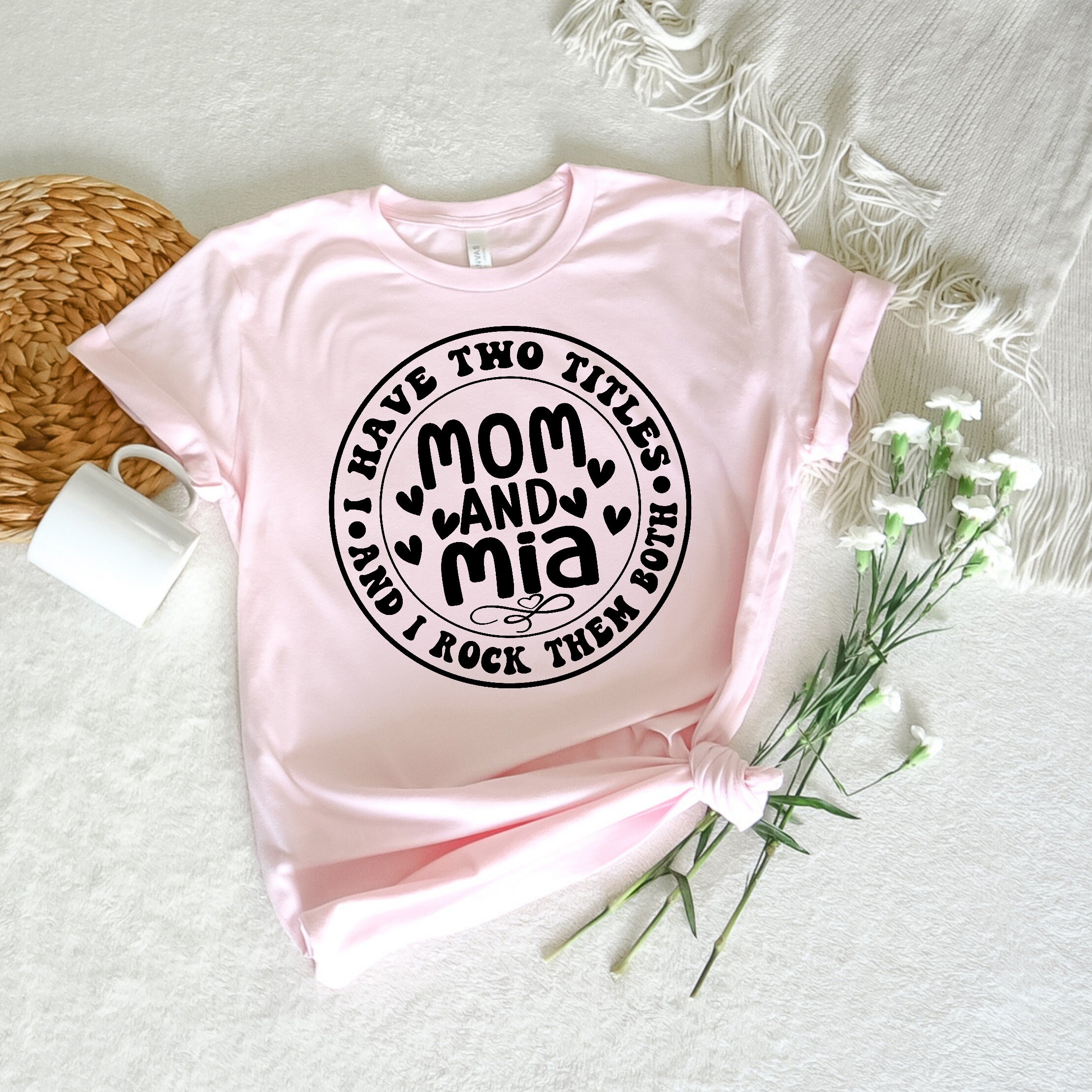 Mom and Mia Svg I Have Two Titles Svg Gift for Mom Svg Mom - Etsy