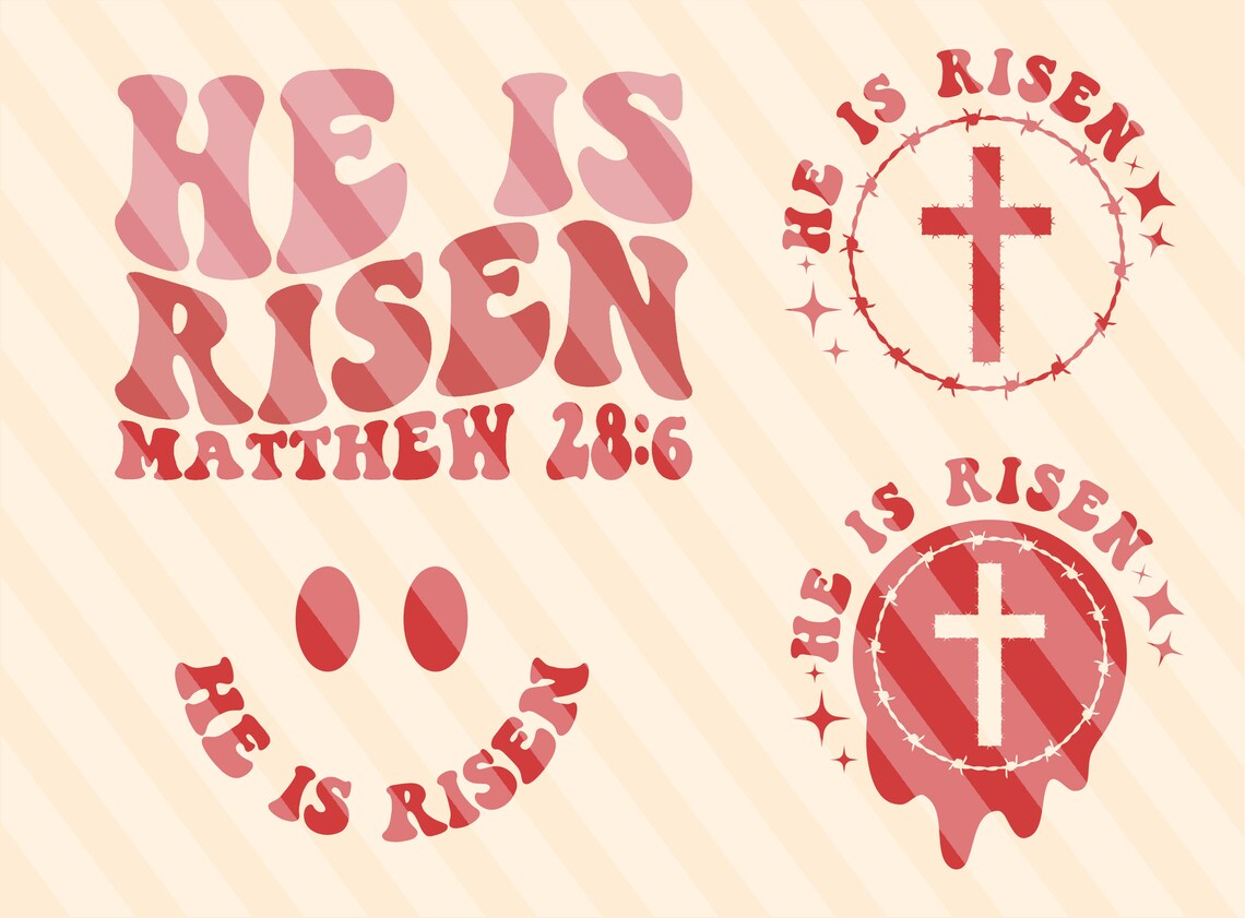 He is Risen Svg Inspirational Svg Positive Svg Christian - Etsy