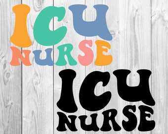 Icu Nurse Svg Png Bundle Intensive Care Unit Nurse - Etsy