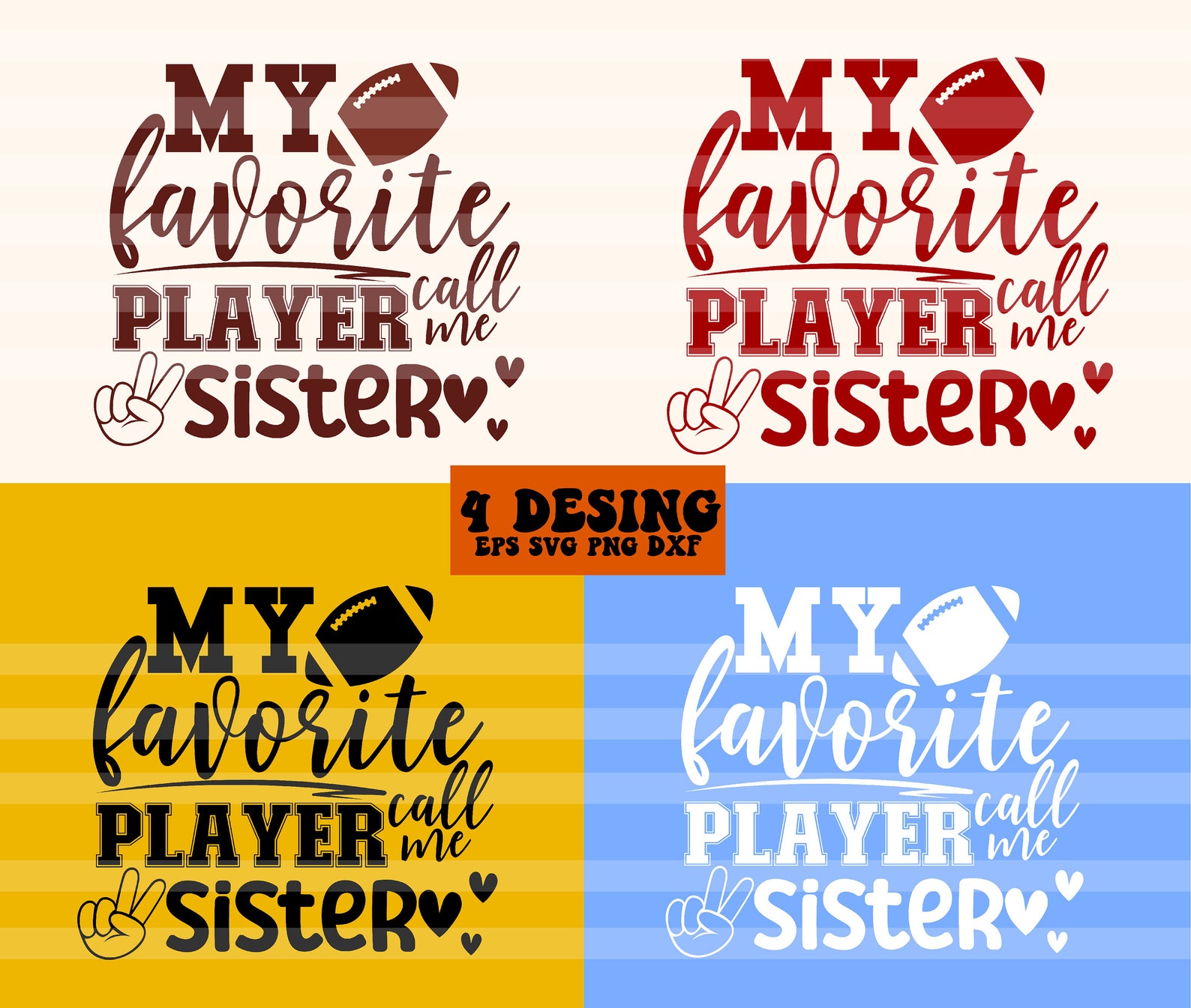 Football Sister Svg Fun Gift for Sister Svg Football Shirt - Etsy