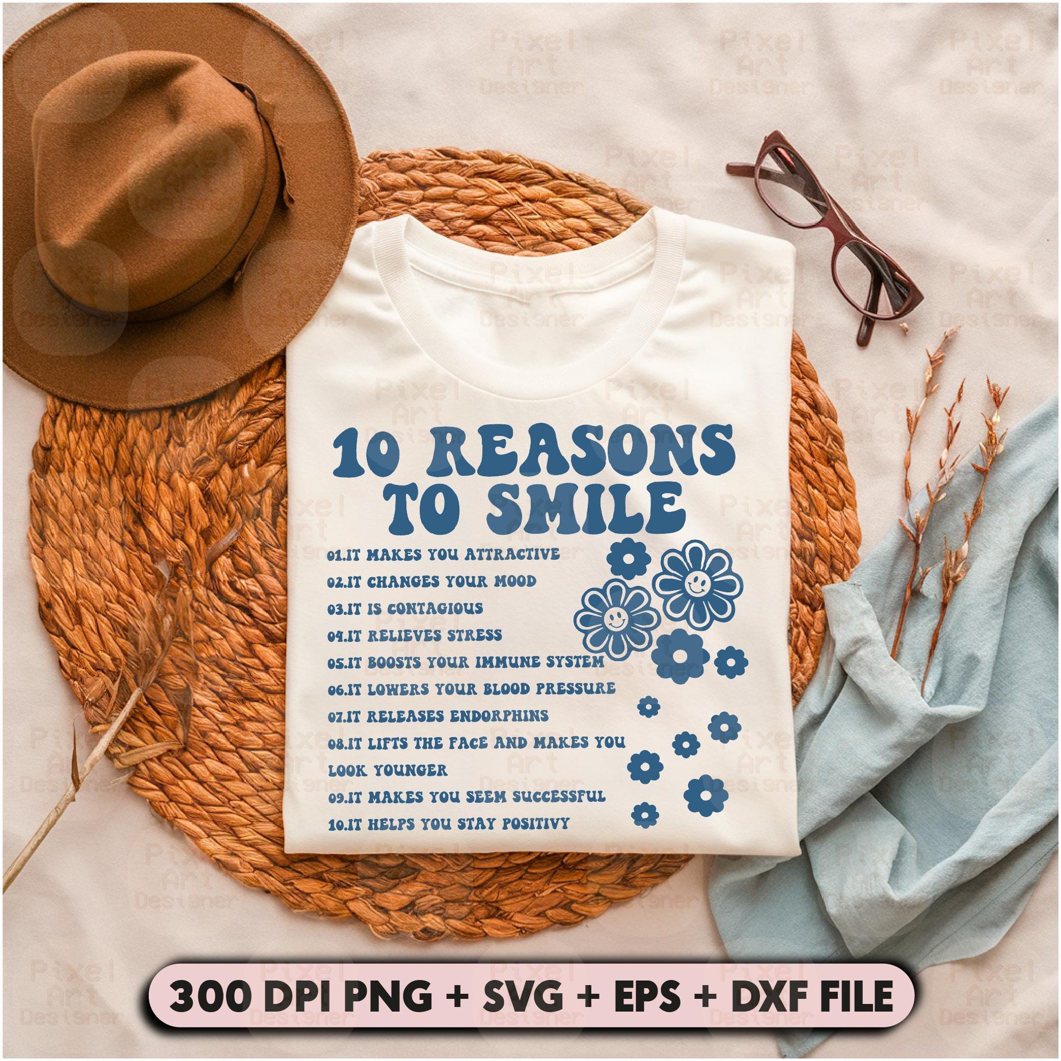 Reasons to Laugh Svg Png, Positive Svg, Motivational Svg, Uplifting ...