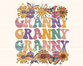 Granny Groovy Svg - Etsy