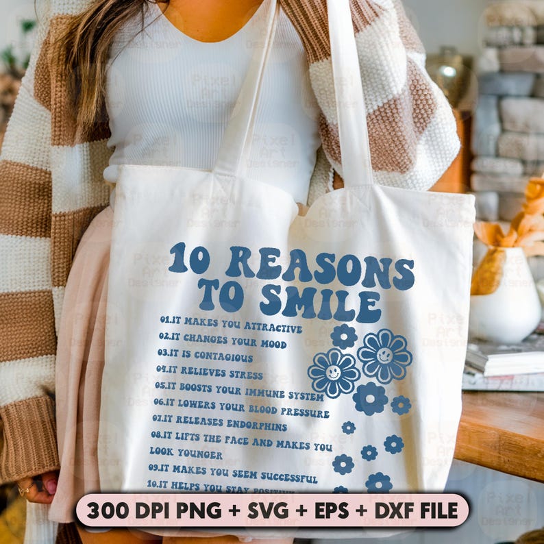 Reasons to Laugh Svg Png, Positive Svg, Motivational Svg, Uplifting ...