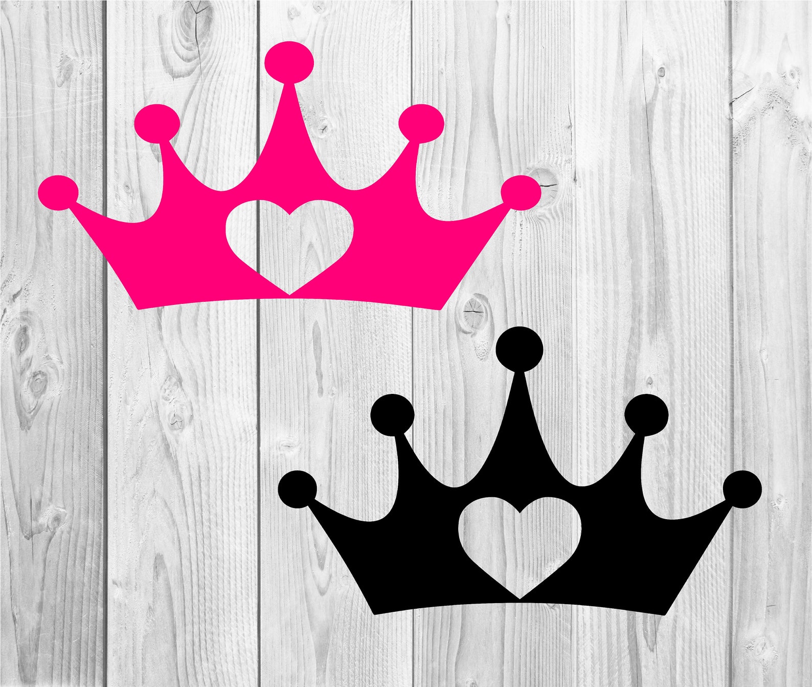 Couronne avec coeur svg princesse svg reine svg couronne - Etsy France
