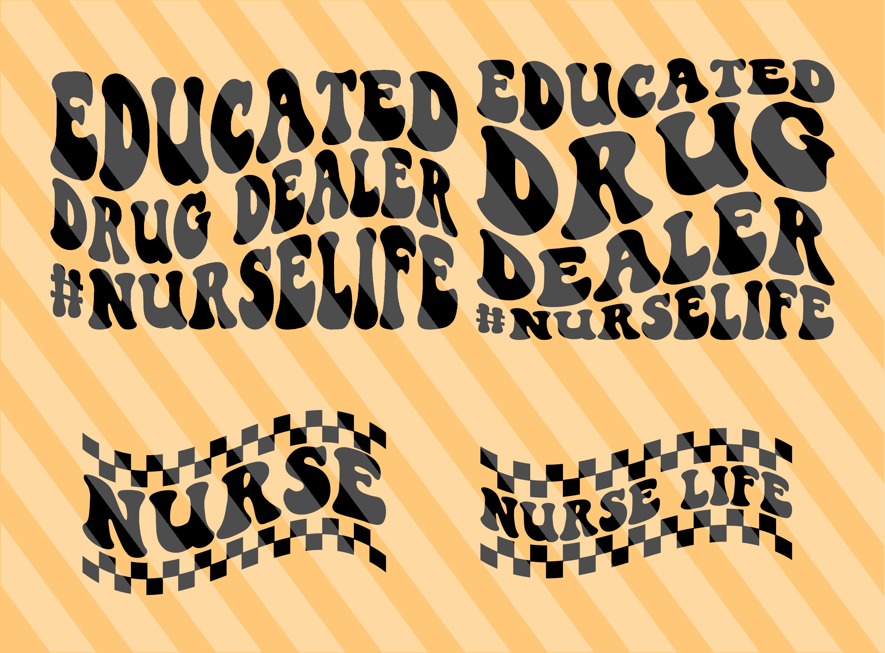 Educated Drug Dealer Svg Nurse Vibes Svg Nurse Svg Nurse - Etsy