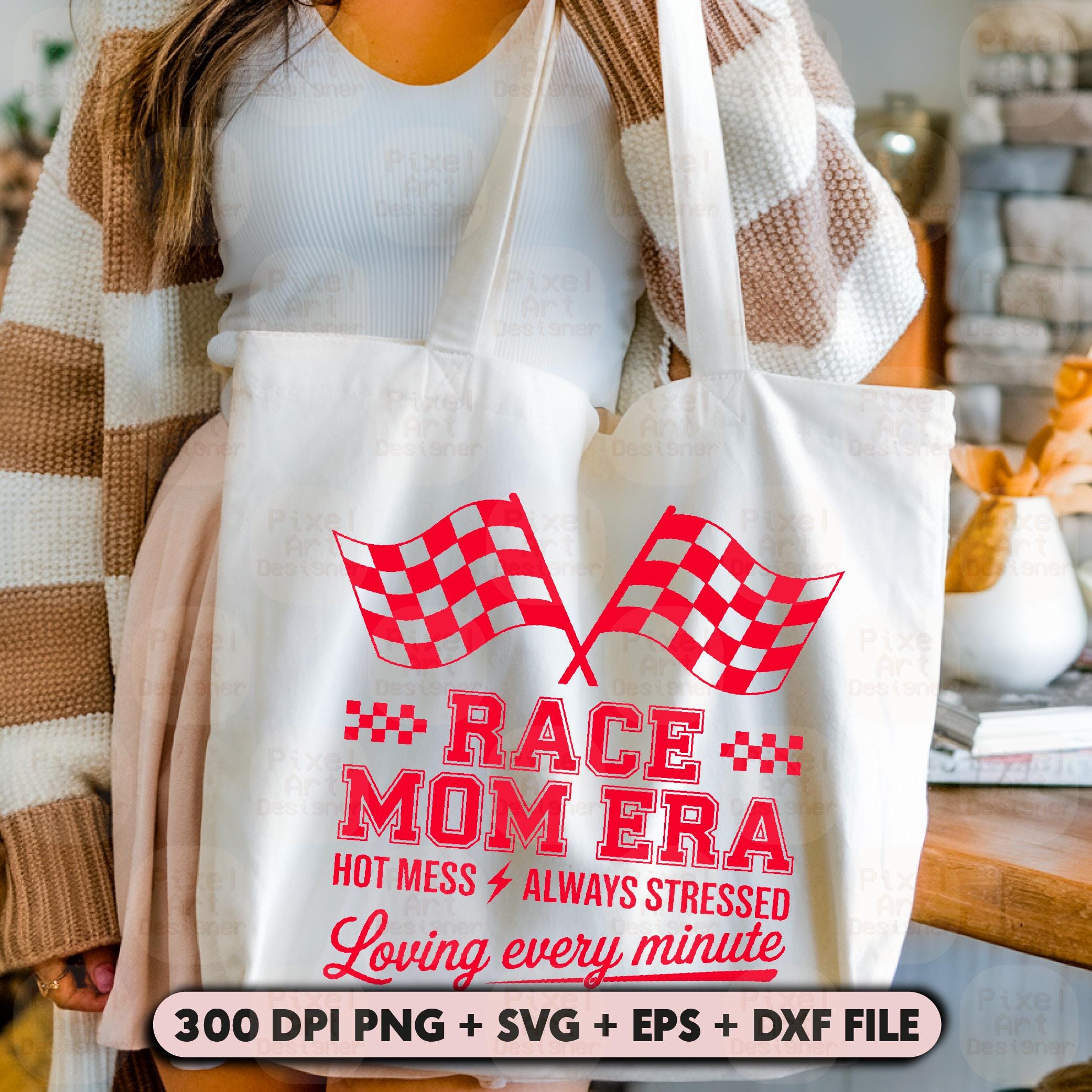 Racing Mama SVG PNG, Funny Race Mom Era Quote Design, Checkered Flag ...