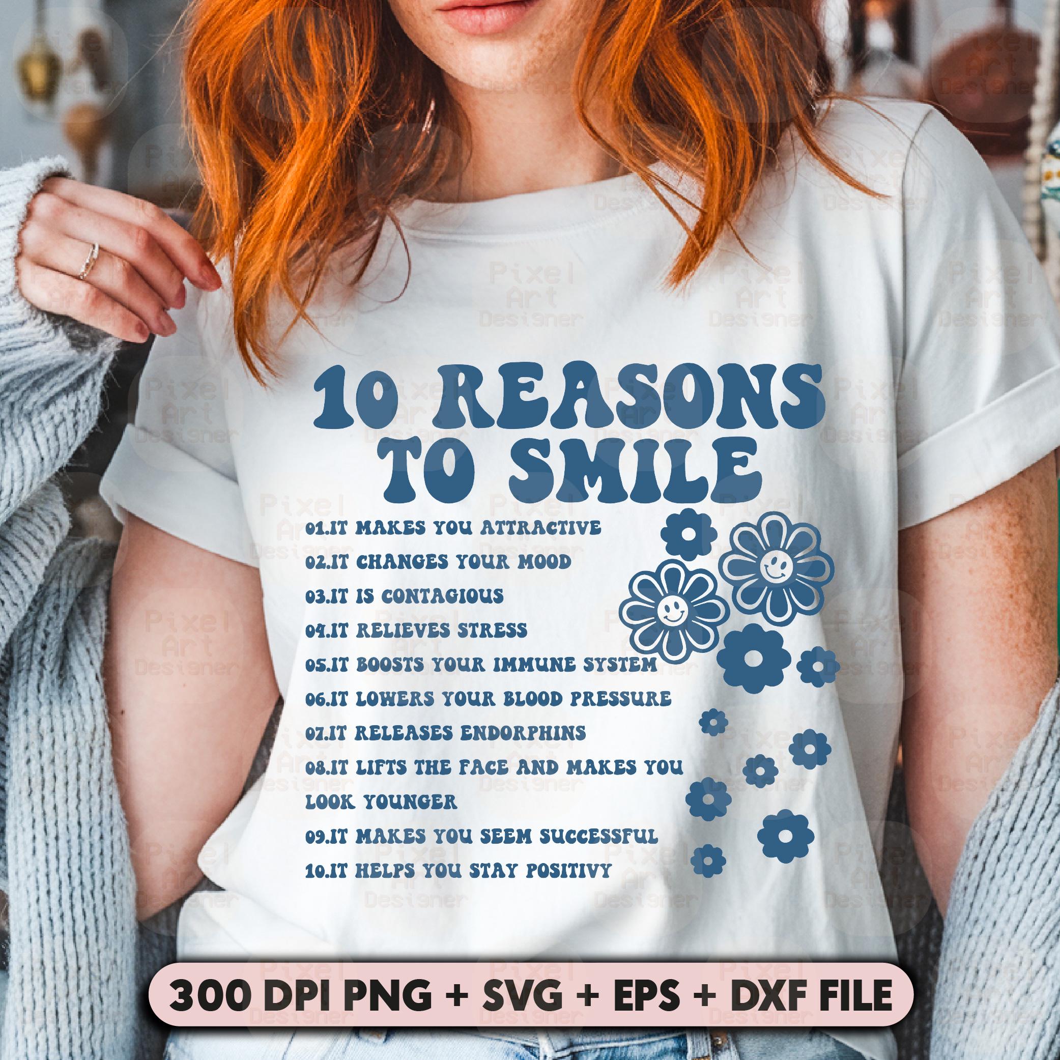 Reasons to Laugh Svg Png, Positive Svg, Motivational Svg, Uplifting ...
