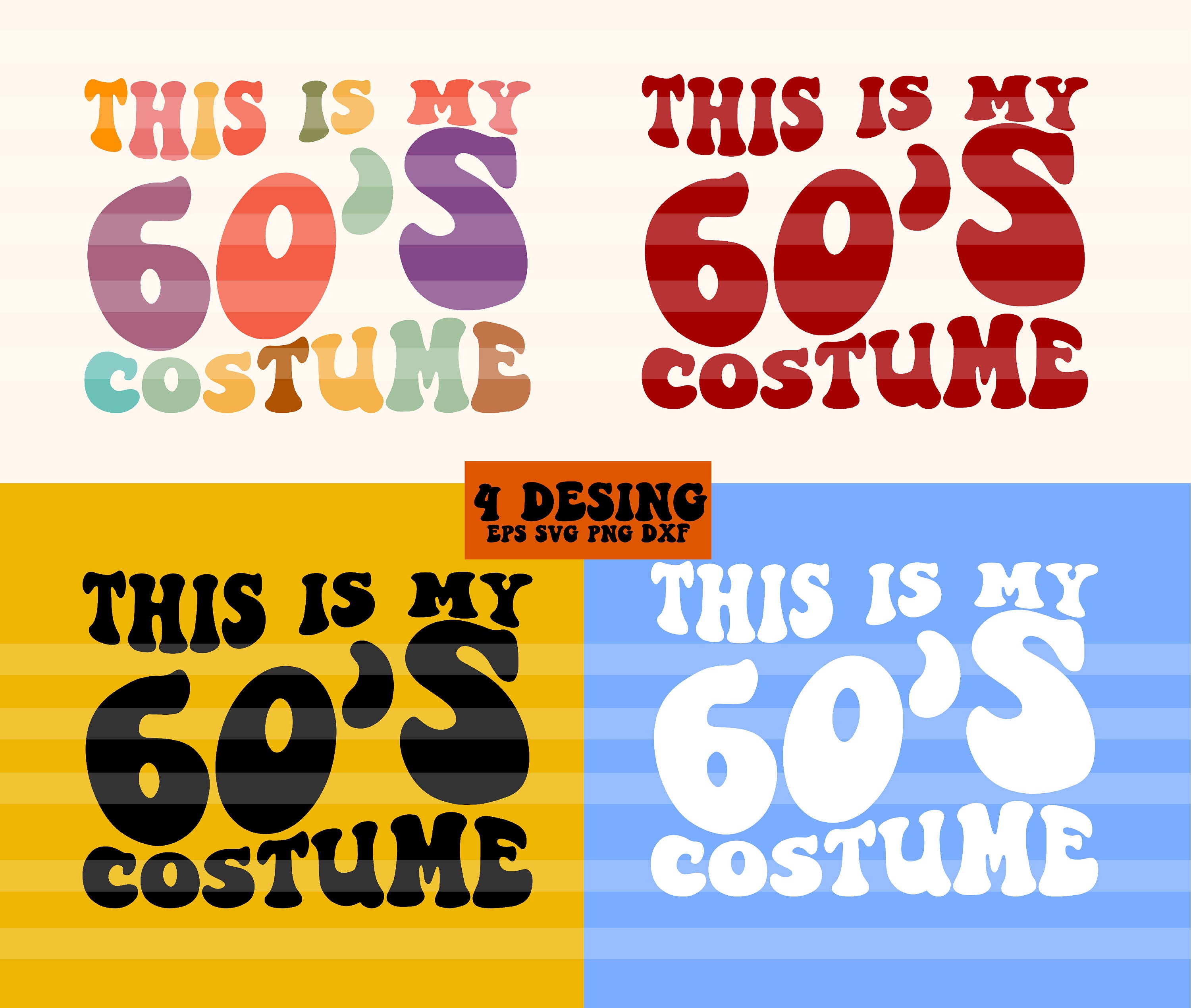This is My 60s Costume SVG 60's Svg 1960s Design Retro - Etsy Finland