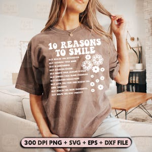 Reasons to Laugh Svg Png, Positive Svg, Motivational Svg, Uplifting ...