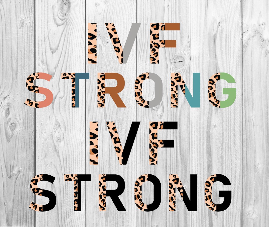 IVF Strong Leopard Png Half Leopard Png Mom T-shirt Png - Etsy