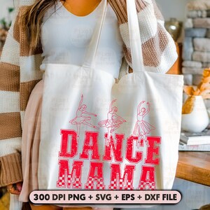 Checkerboard Dance Mama Png Svg, Dancing Svg, Dance Fan Svg, Dance Life ...