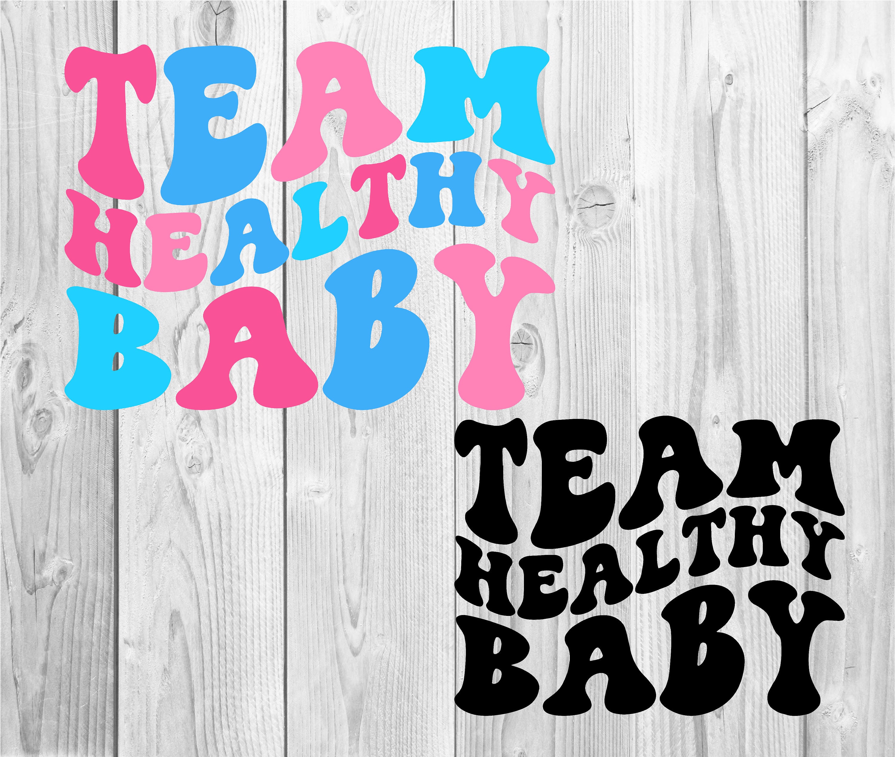 Gender Reveal SVG New Mom Svg Team Healthy Baby Svg New - Etsy