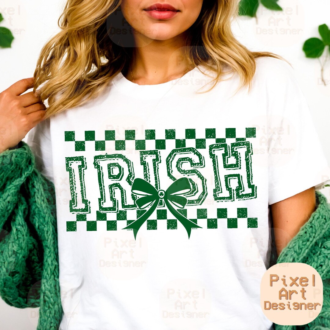 Retro Irish Checkered Svg Png, St Patrick's Day Svg, Irish Svg, St ...