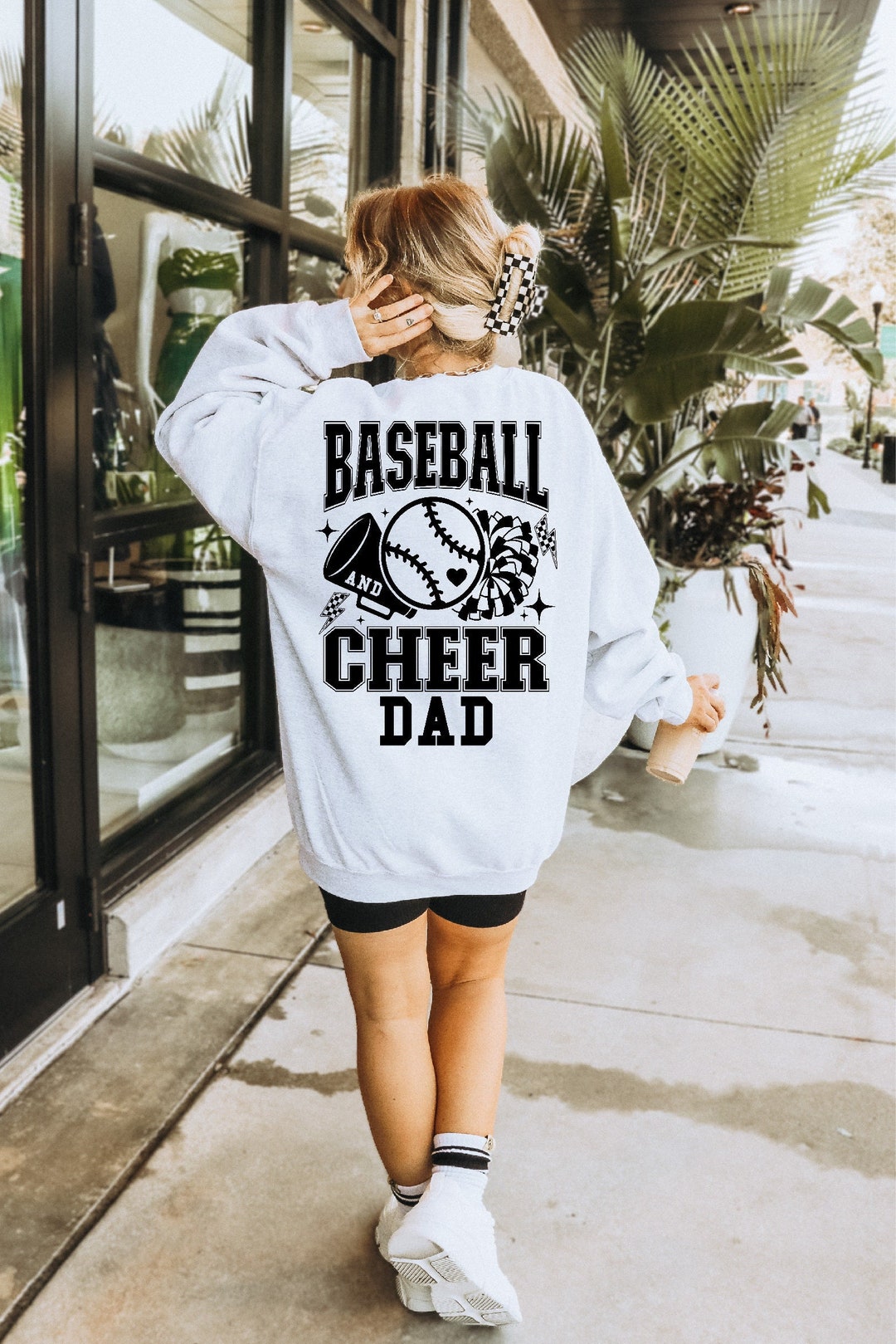 Baseball and Cheer Dad Svg Png, Baseball Svg, Baseball Fan Svg, Cheer ...