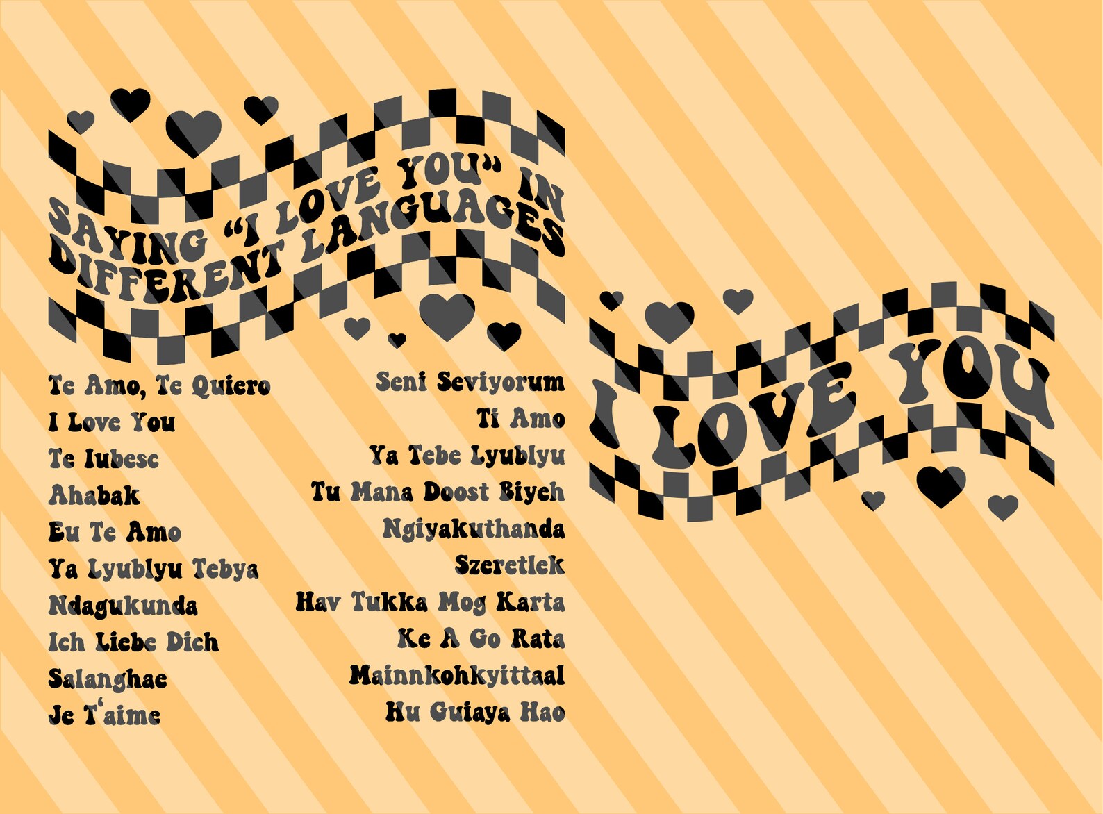 Different Ways to Say Svg I Love You Svg Positive Vibes Svg - Etsy