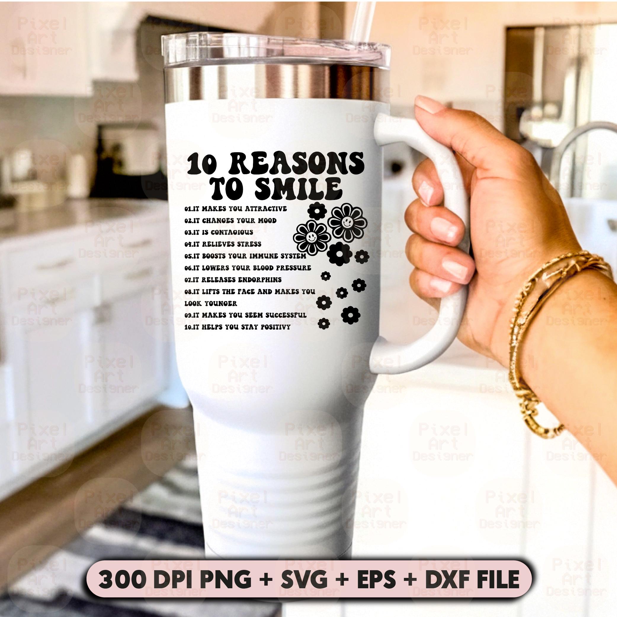 Reasons to Laugh Svg Png, Positive Svg, Motivational Svg, Uplifting ...