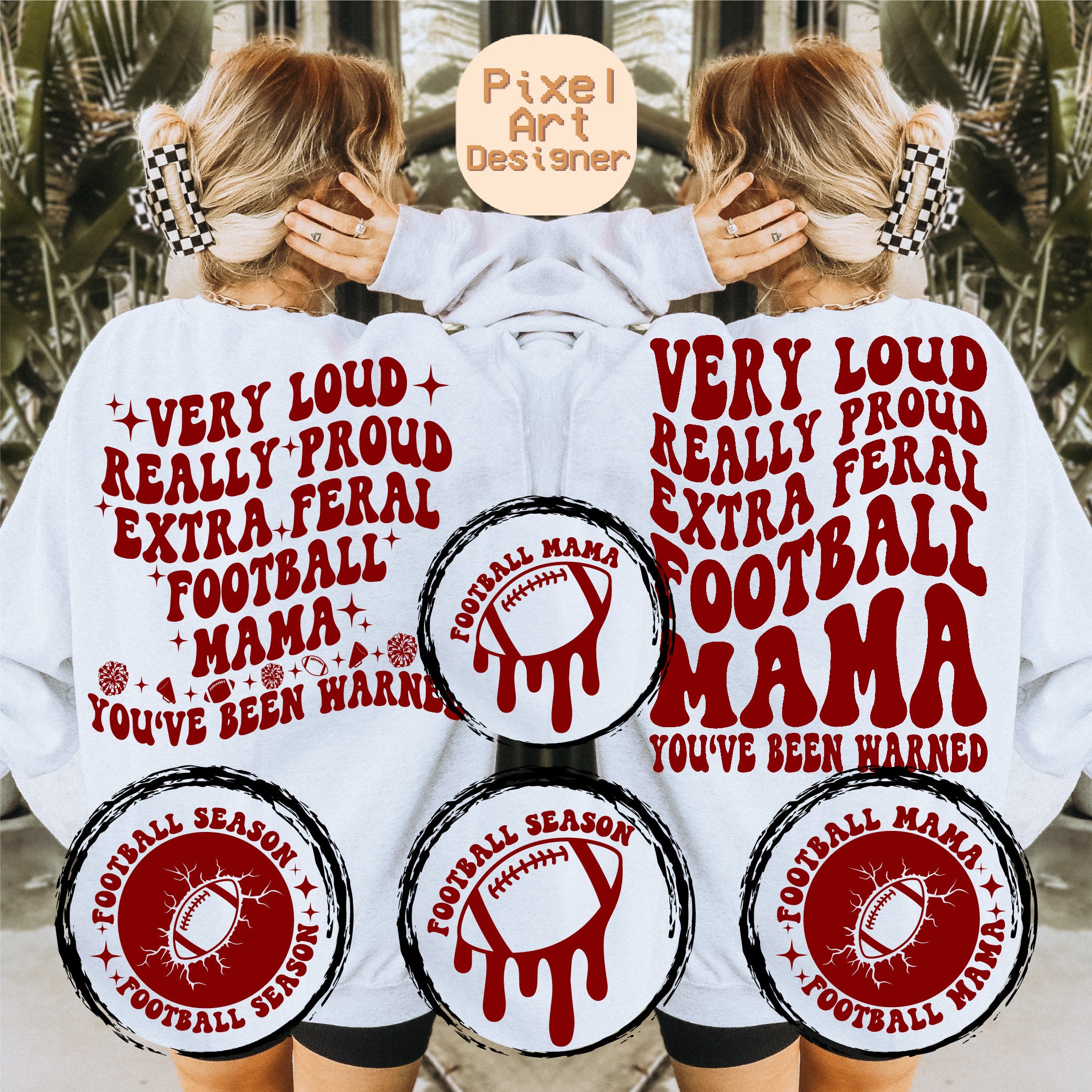 Funny Football Mama Svg Png, Football Svg, Football Season Svg ...