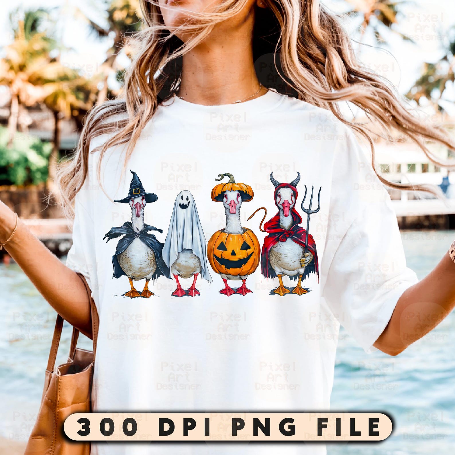 Funny Halloween Goose PNG, Spooky Duck Costumes Clipart, Cute Funny ...