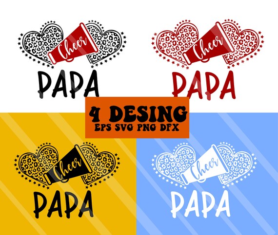 Cheer Papa Svg Cheerleading T-shirt Svg Cheer Squad Svg - Etsy