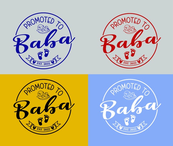 Promoted to BABA Svg New Baby Svg New Baba Shirt Svg - Etsy