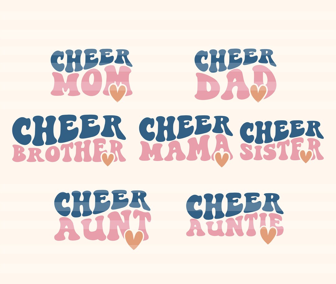 Cheer Family Bundle Svg Cheer Mom Svg Cheer Fan Svg - Etsy