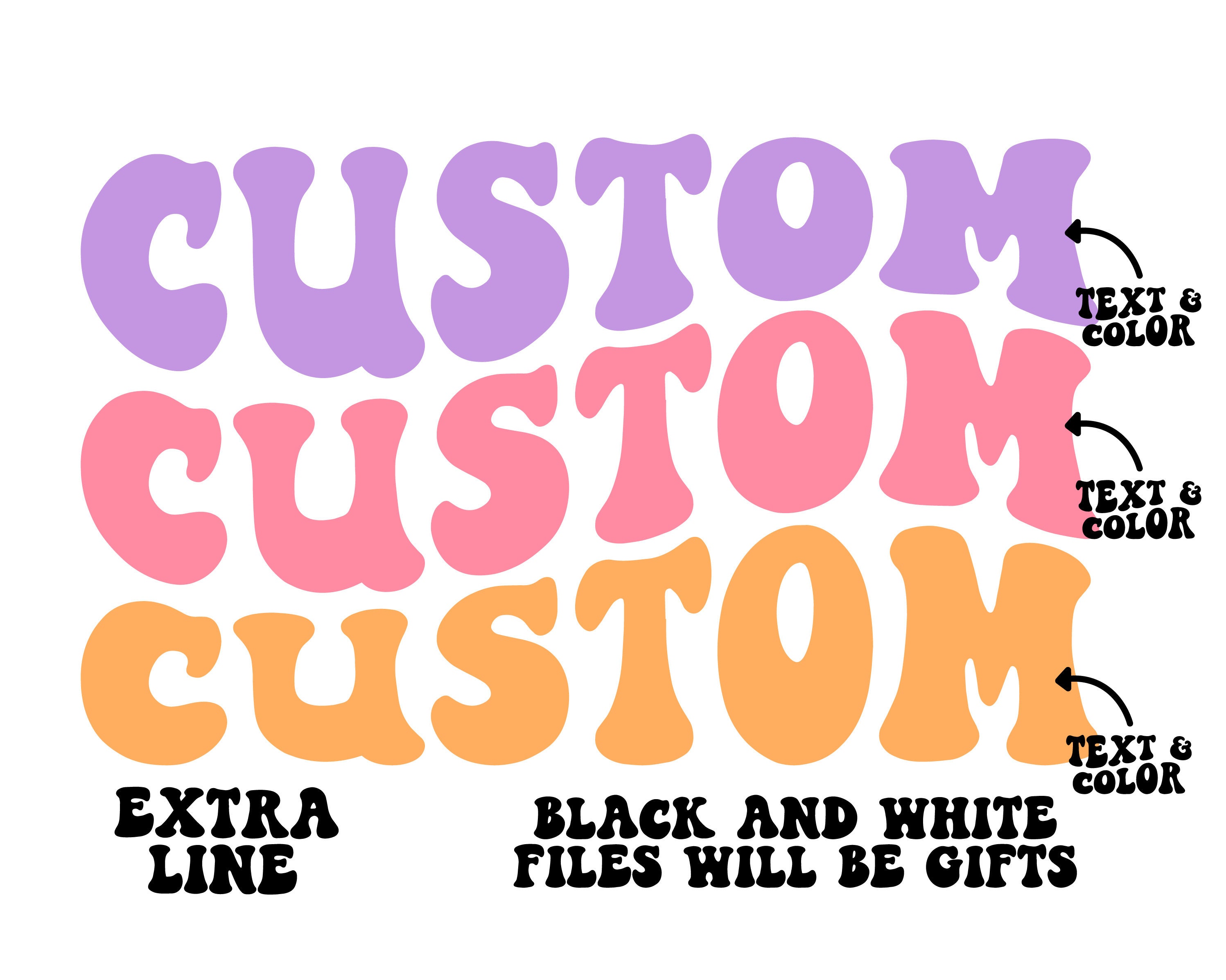 Letras onduladas personalizadas Svg letras onduladas apiladas - Etsy México