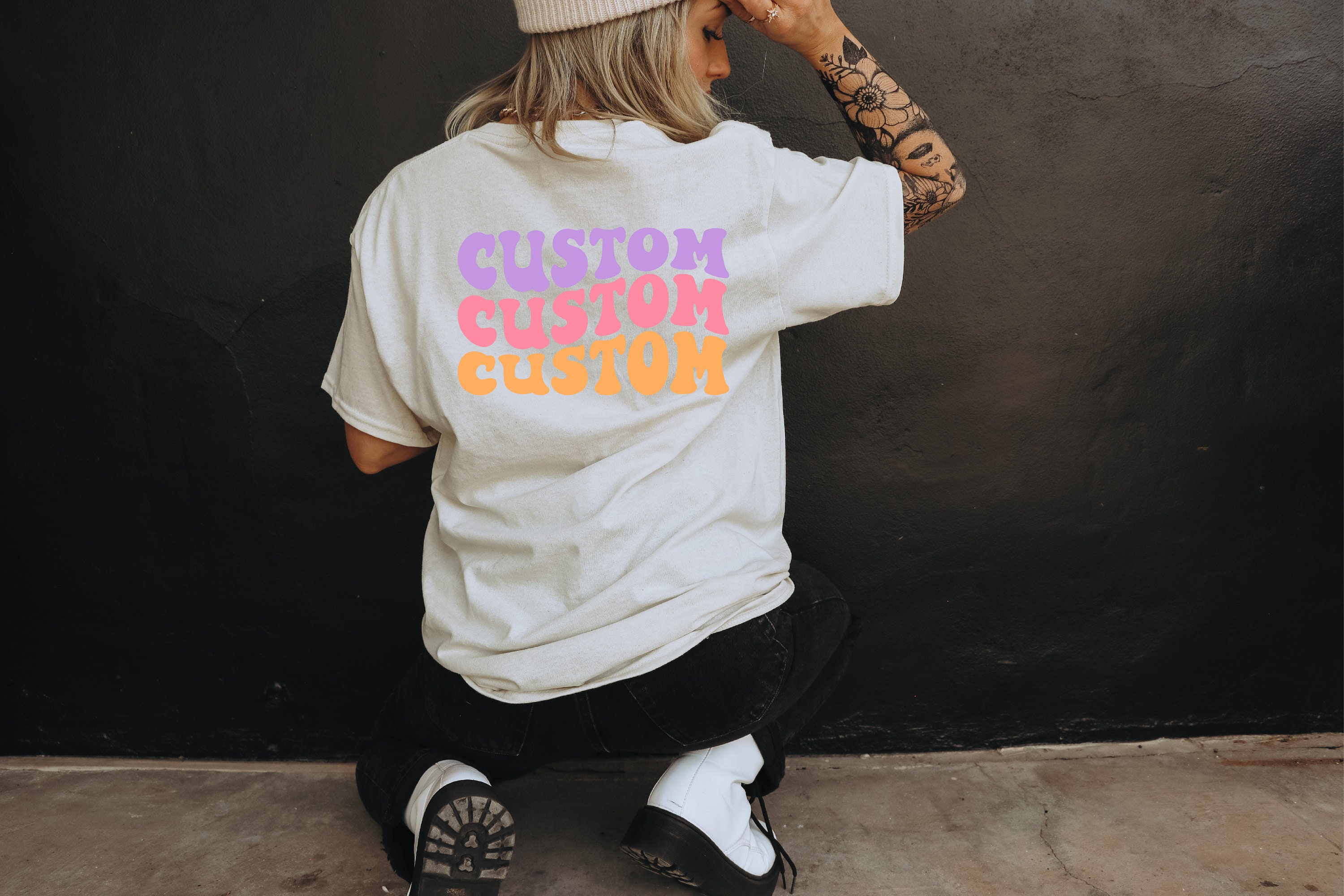 Letras onduladas personalizadas Svg letras onduladas apiladas - Etsy México