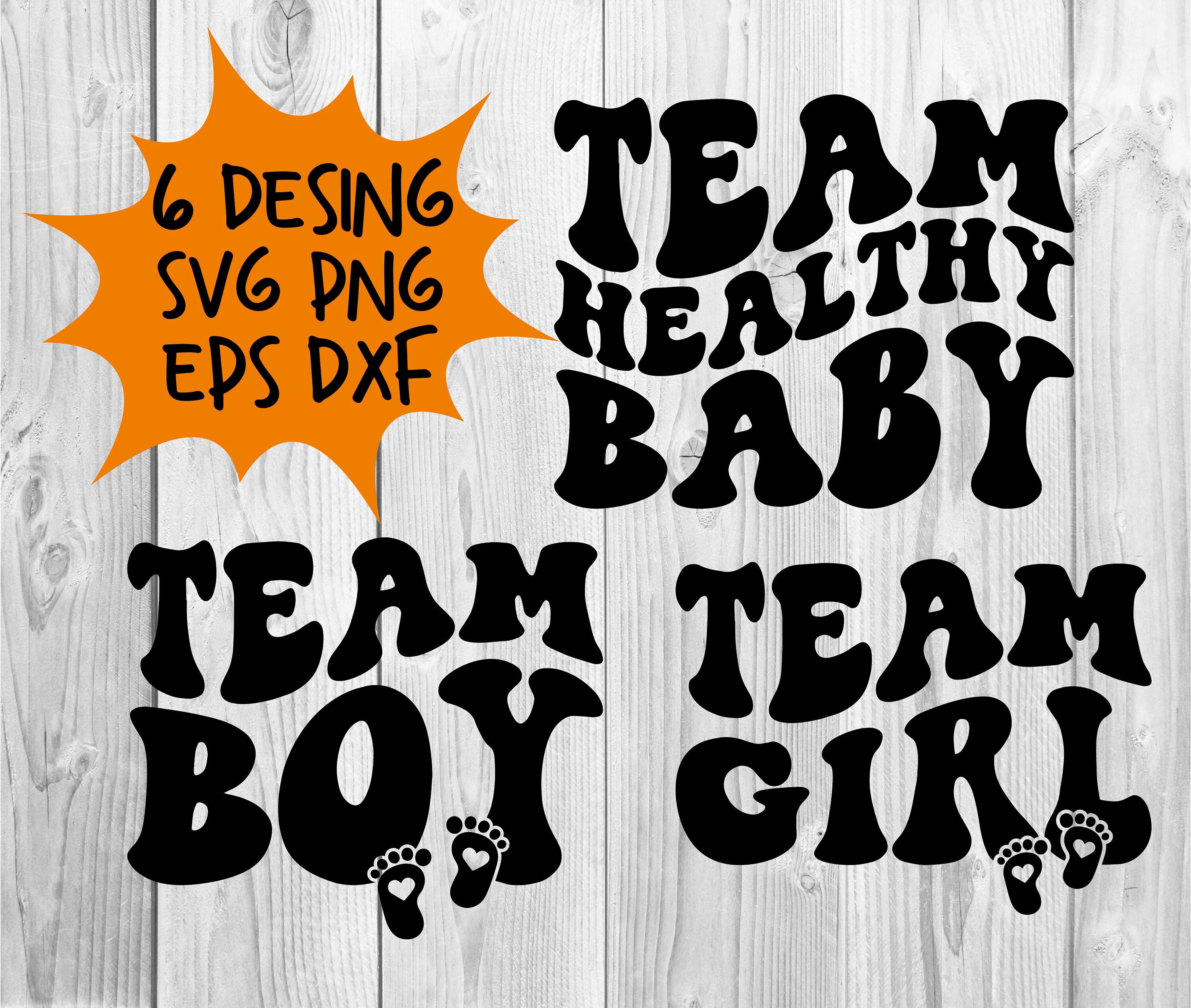 Gender Reveal Bundle SVG New Mom Svg Team Healthy Baby Svg - Etsy