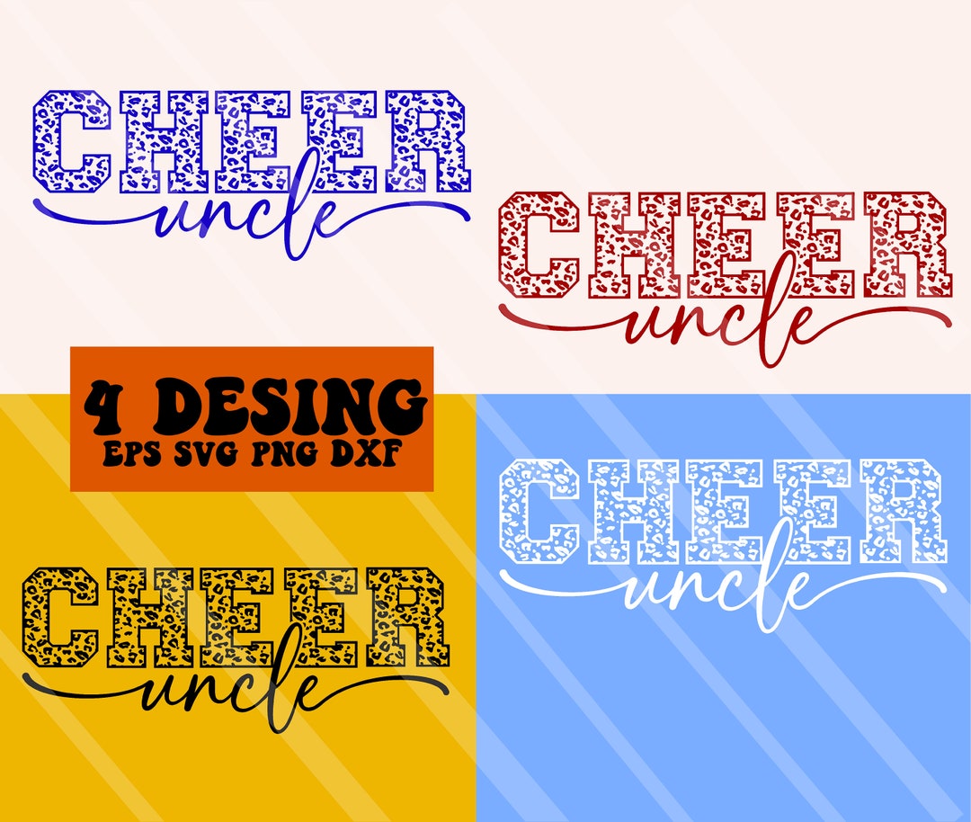 Cheer Uncle Svg Cheerleading T-shirt Svg Cheer Squad Svg - Etsy