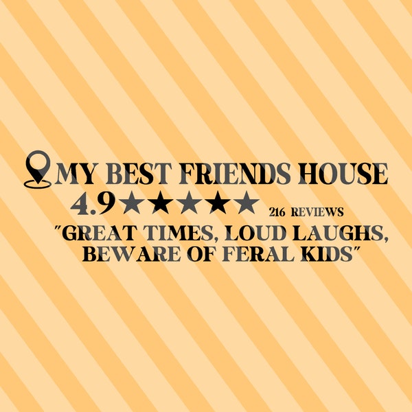 My Best Friends House - Etsy