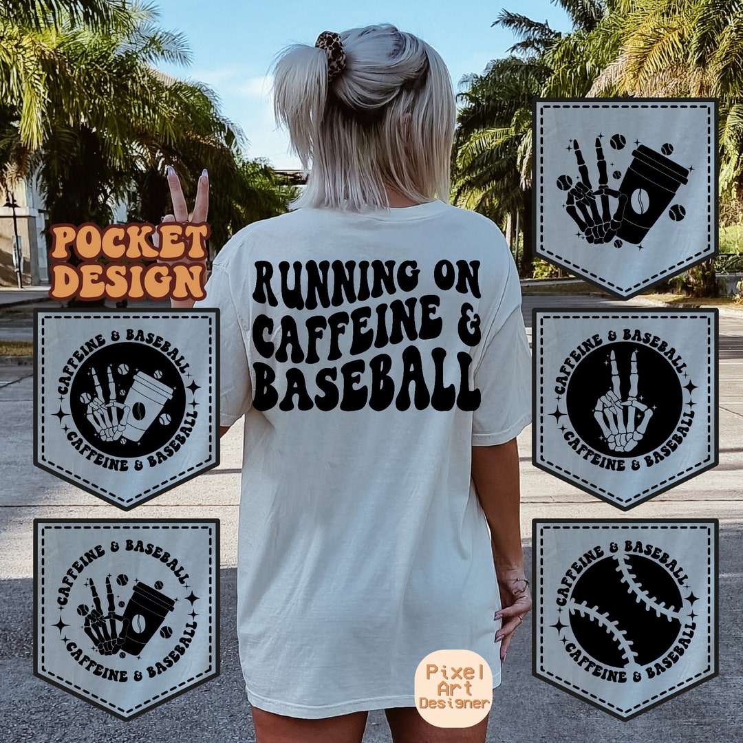 Running on Caffeine and Baseball Svg, Coffee Lover, Baseball Season ...