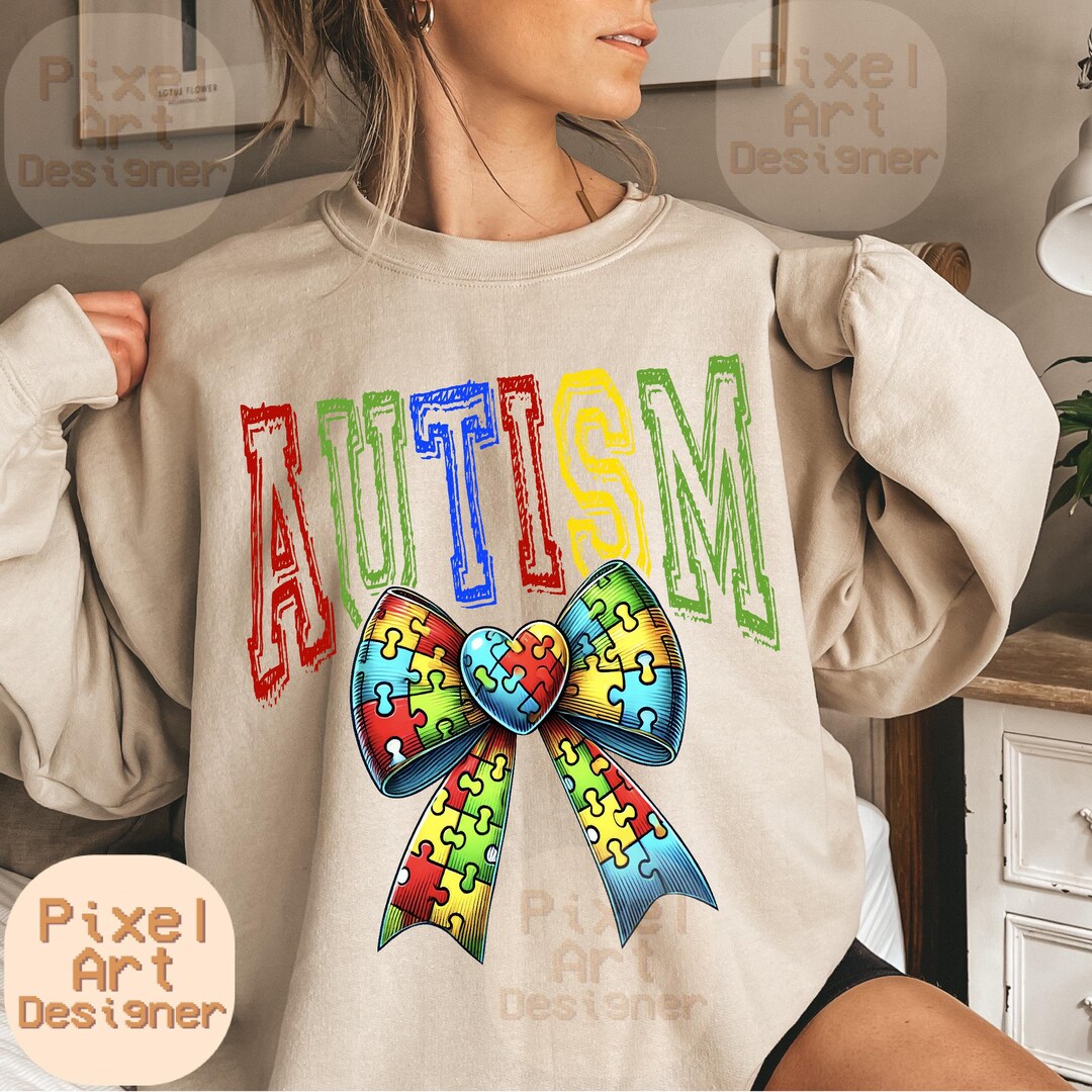 Autism Bow Png, Autism Awareness Png, Autism Teacher Png, Autism Mom ...