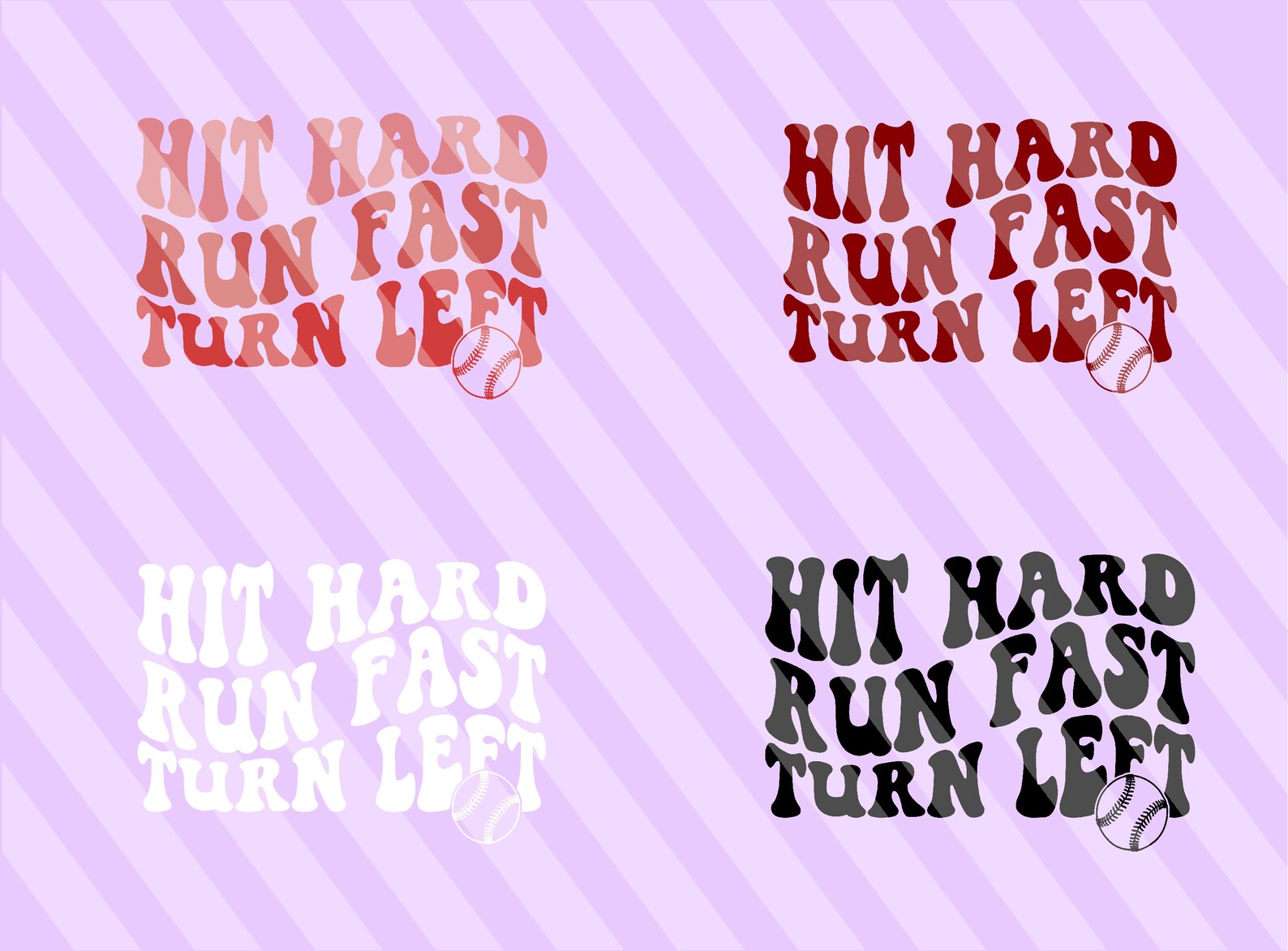 Hit Hard Run Fast Turn Left Svg Png Baseball Fan Svg - Etsy