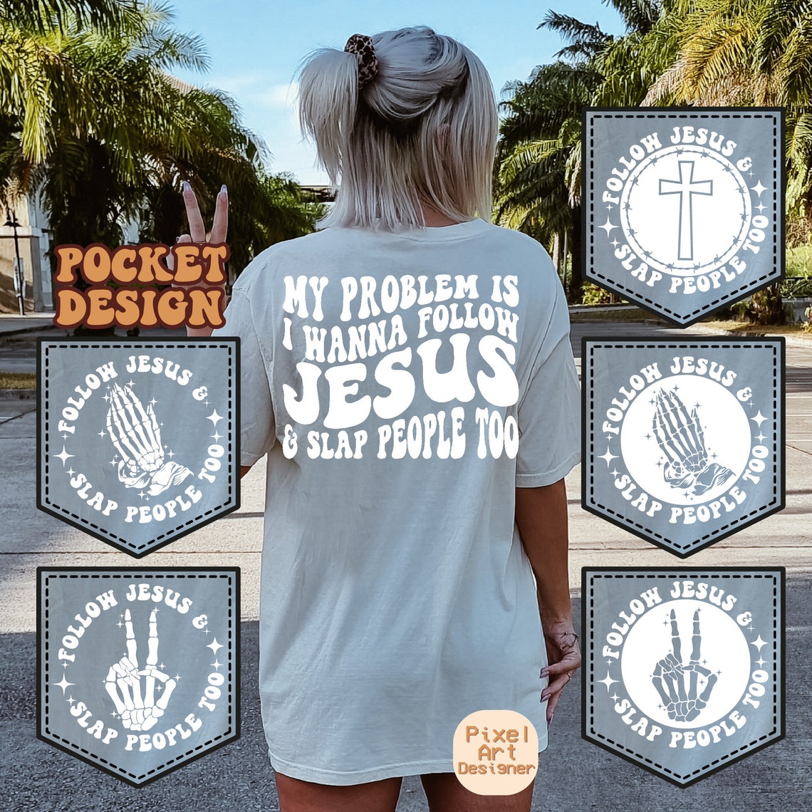 My Problem is I Wanna Follow Jesus and Slap People Too Svg, Religious ...