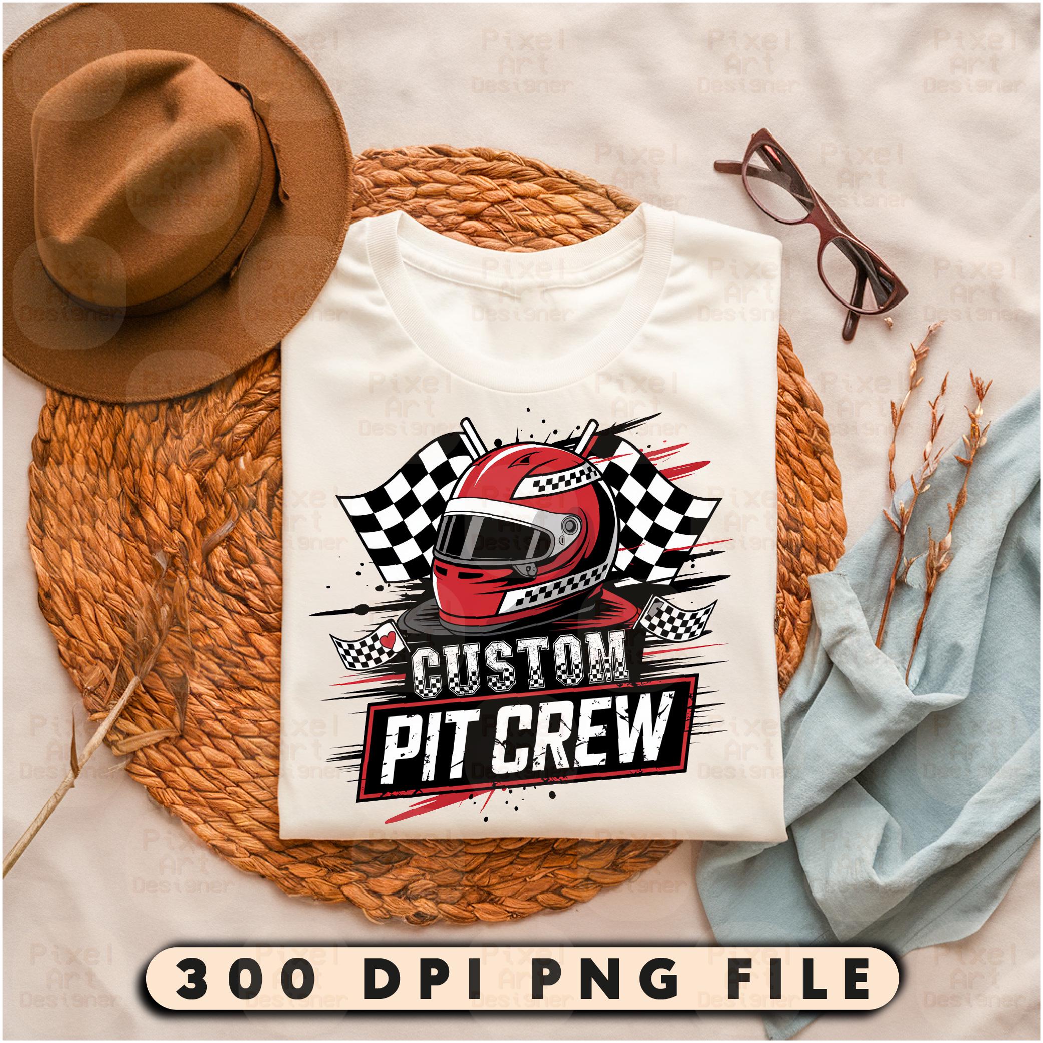 Racing Crew Custom PNG, Personalized Motorsport Pit Crew Design, Red ...