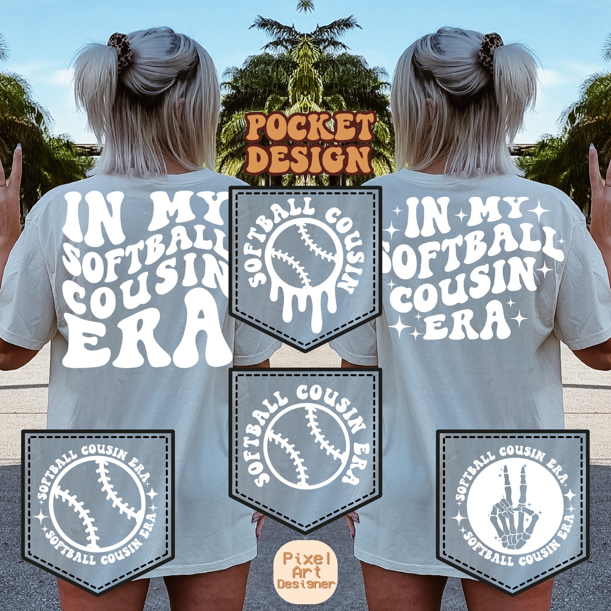 In My Softball Cousin Era PNG Svg, Baseball Themed SVG, Softball Cousin ...