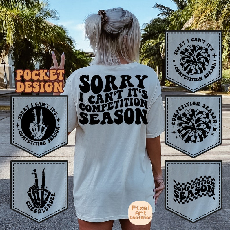 Sorry I Can't It's Competition Season Svg Png, Cheer Mom Svg, Cheer Fan ...