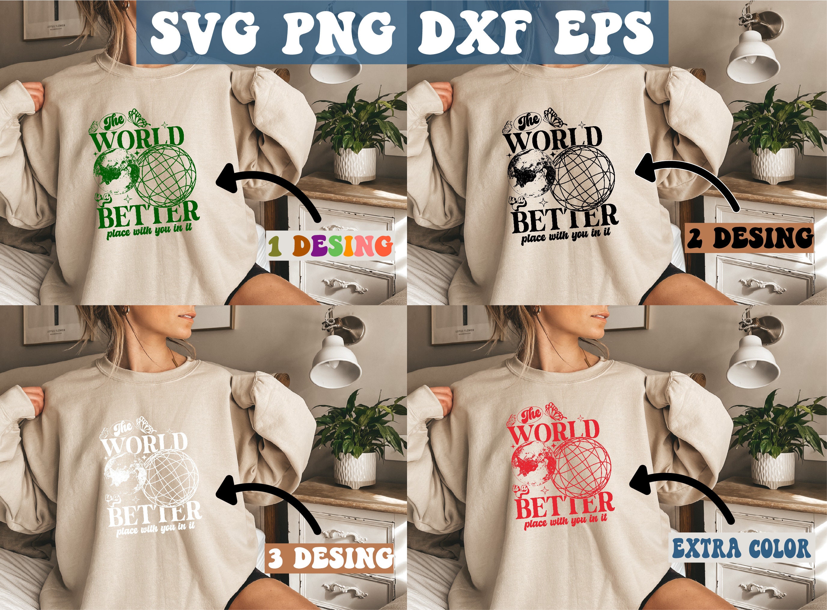 The World is A Better Place With You Svg Self Love Svg - Etsy