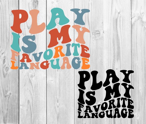 Play is My Favorite Language Svg Speech Therapy Student Svg - Etsy