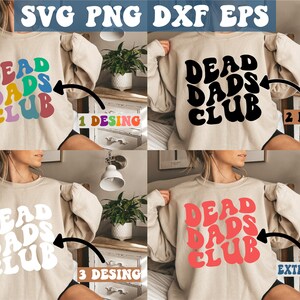 Dead Dads Club SVG, Funny Quote Svg, Dad to Be Svg, One Loved Dad Svg ...