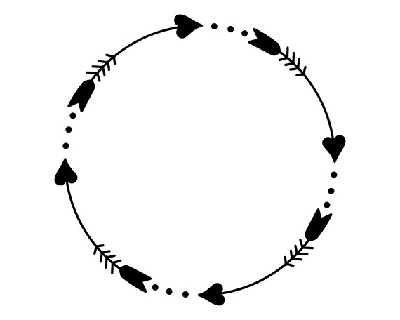 Arrow Circle SVG Arrow Circle Silhouette Svg Arrow Circle - Etsy