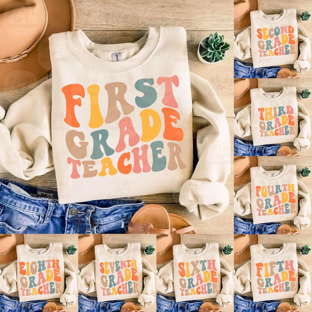 Grade Teacher Bundle Svg, School Quote Svg, Teacher Gift Svg, Teacher ...