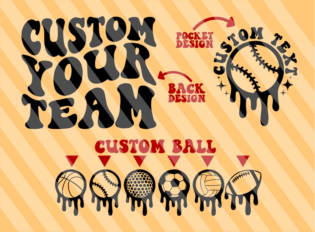 Custom Team Svg Png, Custom Sports Team Svg, Custom Mascot, Basketball ...