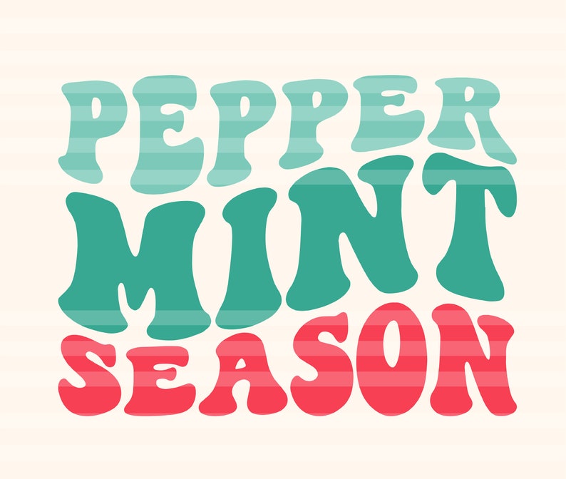 Peppermint Season Svg Merry Svg Merry and Bright Svg - Etsy