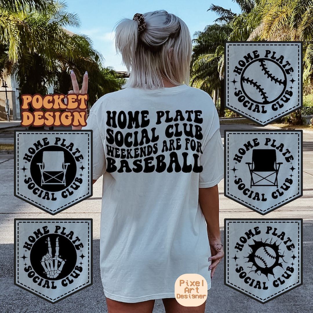 Baseball Home Plate Social Club Svg, Baseball Svg, Baseball Fan Svg ...