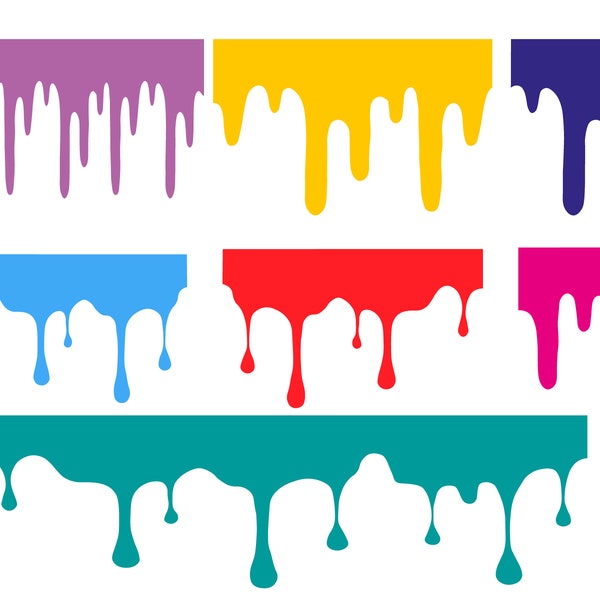 Drip Svg - Etsy